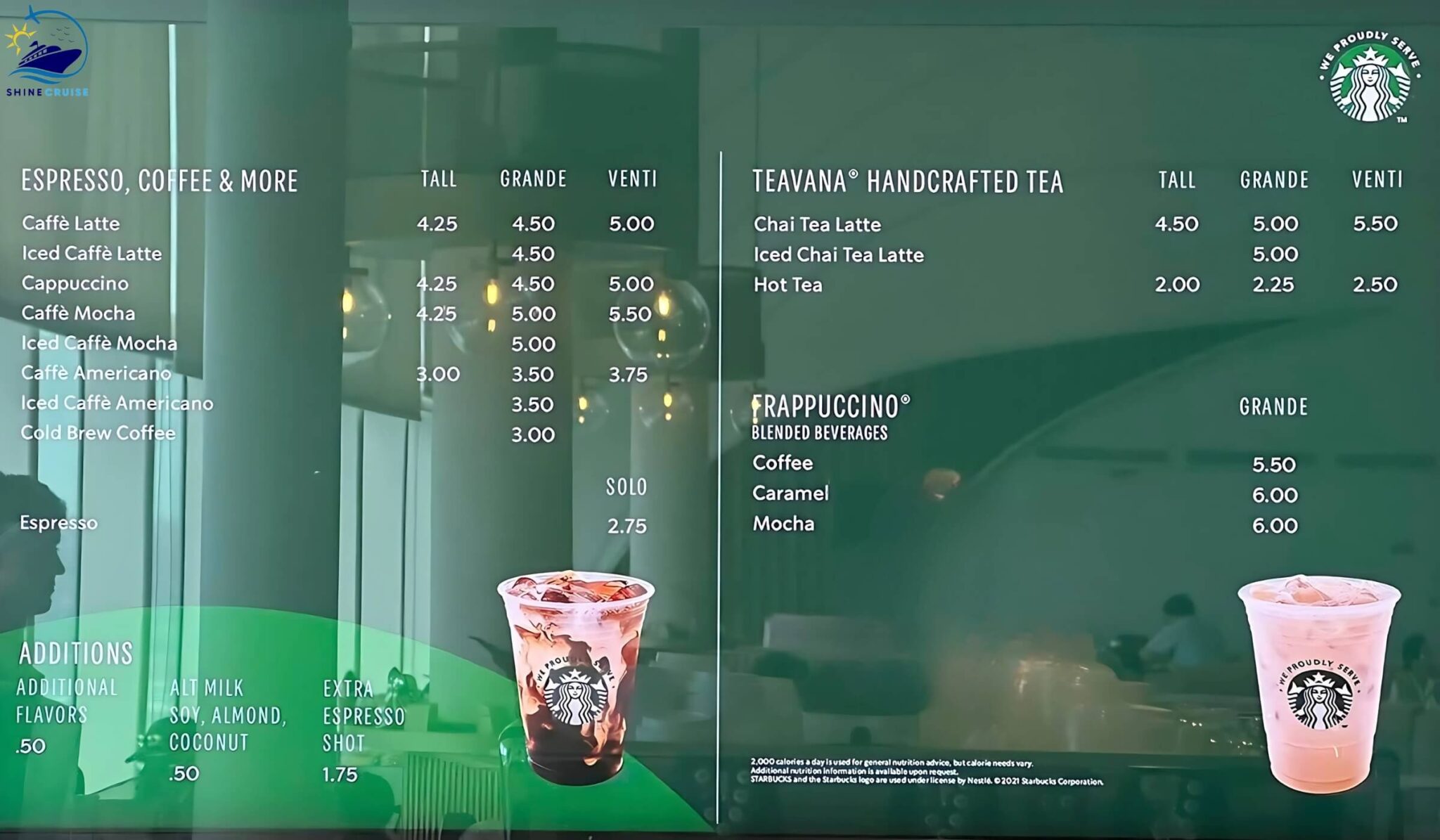 Royal Caribbean Pearl Cafe Menu 2026 with Cost & Review