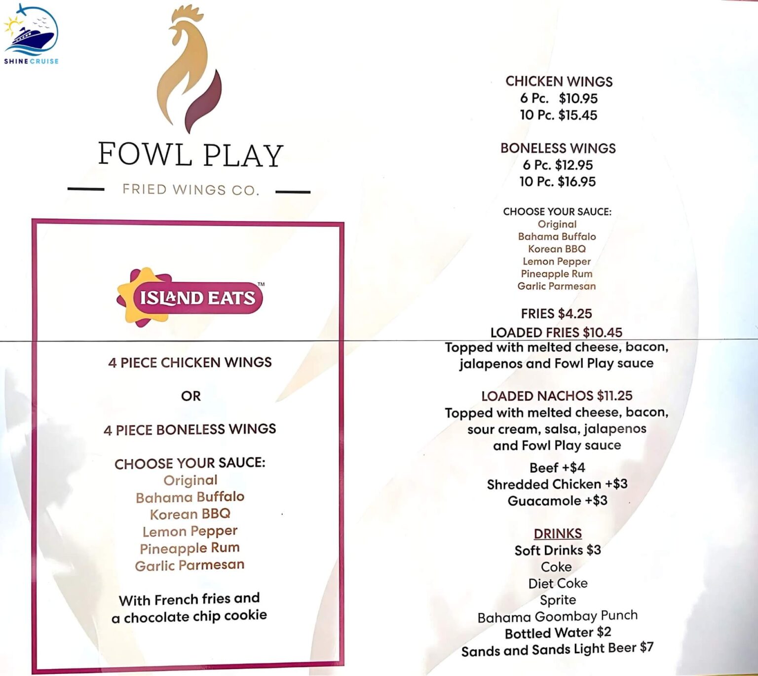 Carnival Celebration Key Food & Drinks Menu - Complete Guide