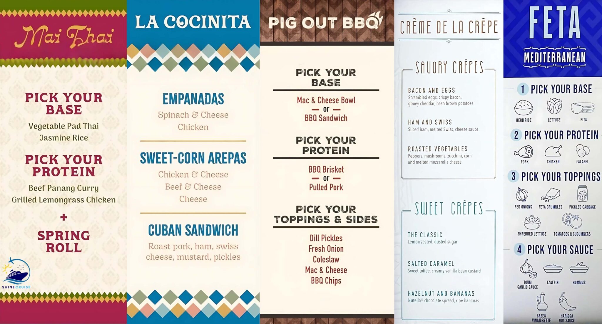 All Royal Caribbean Star of the Seas Restaurants with Menus
